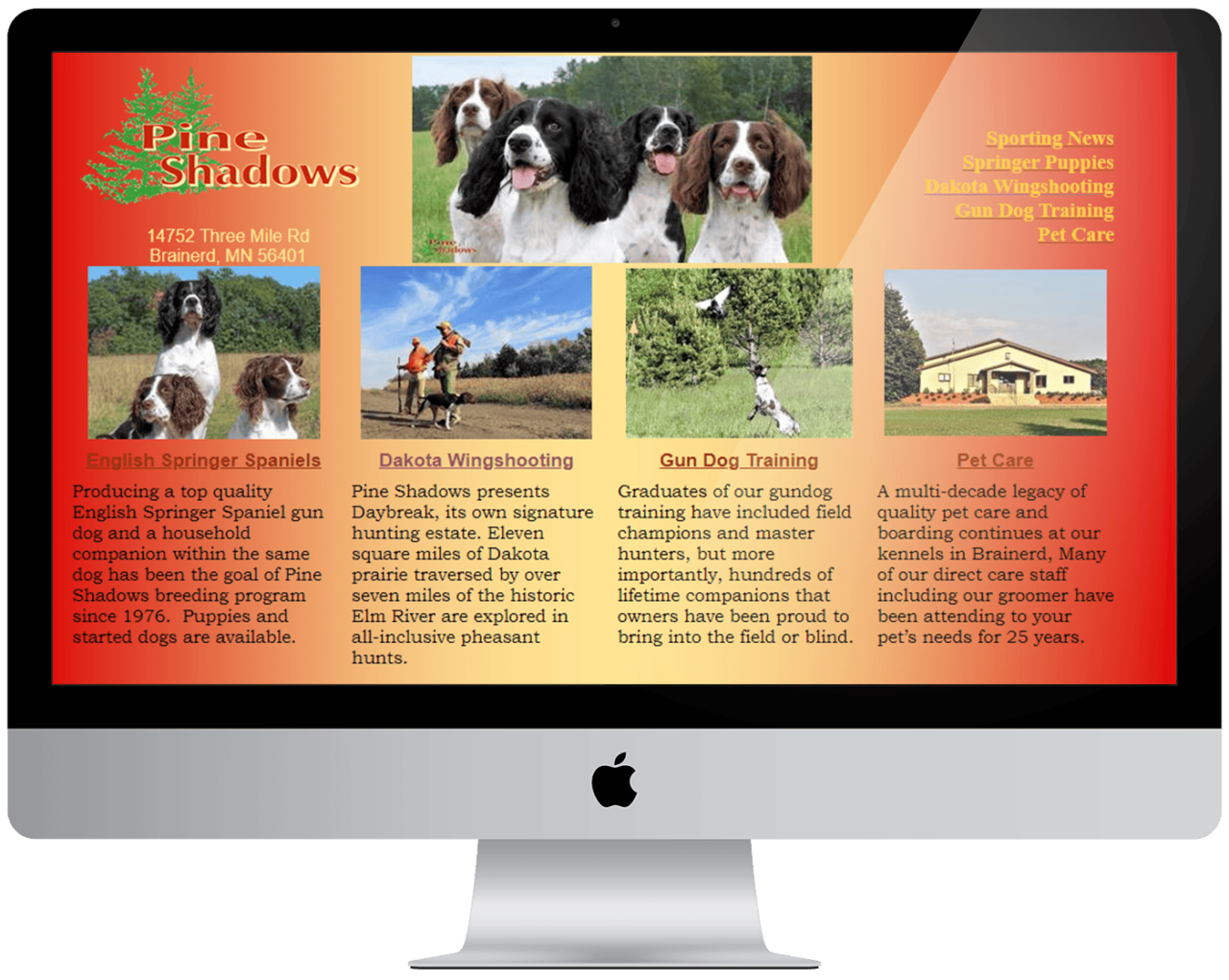 Pine Shadows | Brown Design